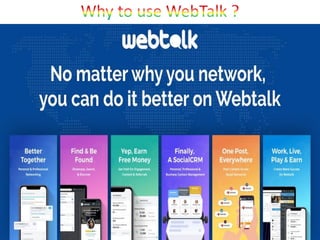 Think and decide : Why use WebTalk ? | PDF