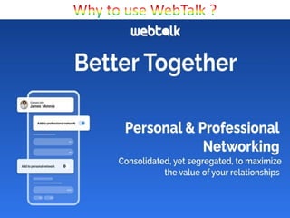 Think and decide : Why use WebTalk ? | PDF