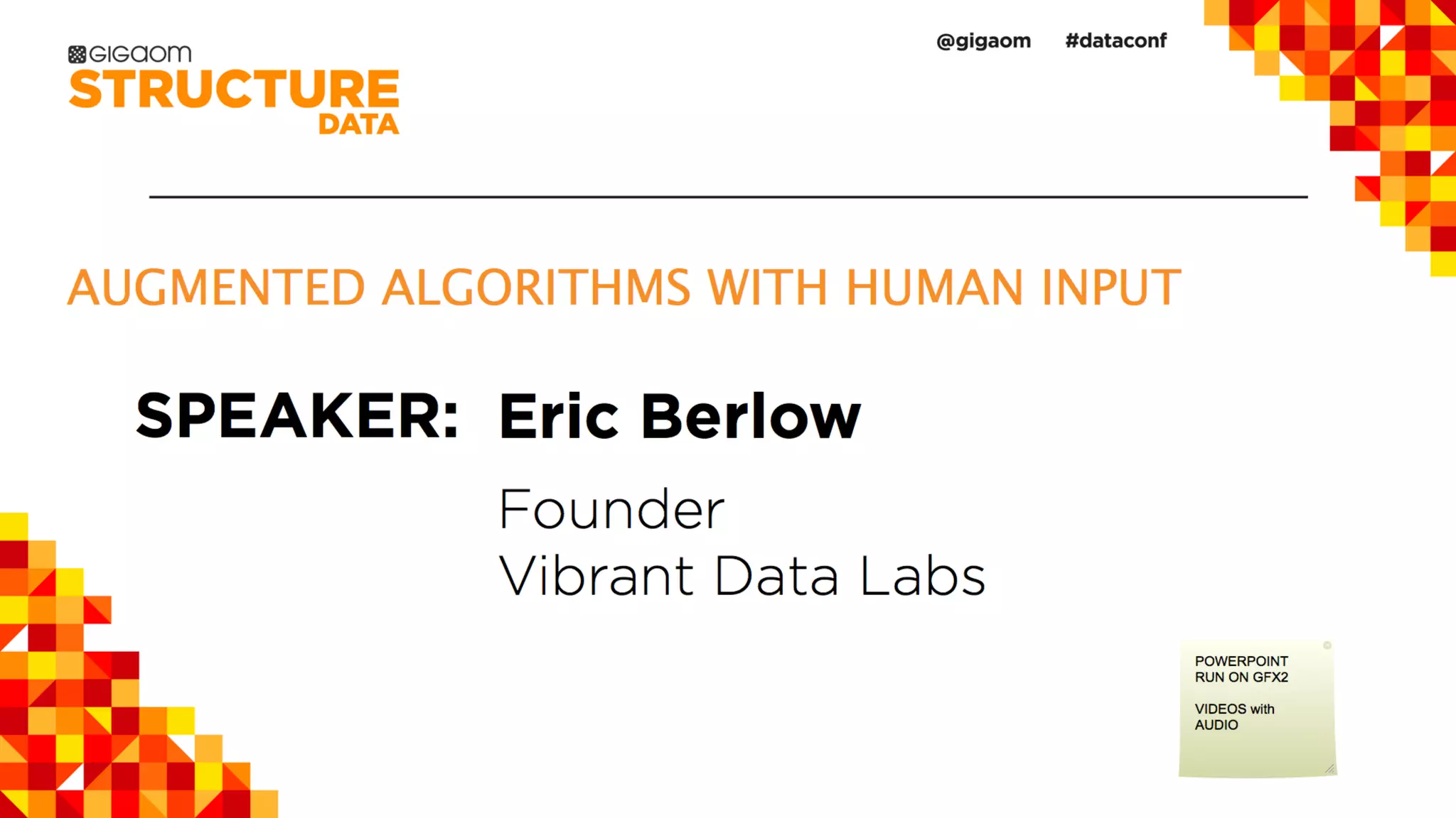 Augmented Algorithms With Human Input From Structuredata 2013 Ppt