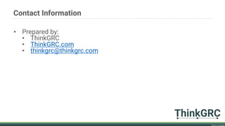ThinkGRC justifying the transition to an Enterprise Risk Management (ERM) model | PDF