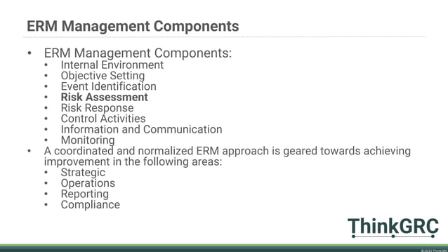 ThinkGRC justifying the transition to an Enterprise Risk Management (ERM) model | PDF
