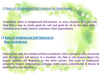 Think in enlightened self interest | PPT