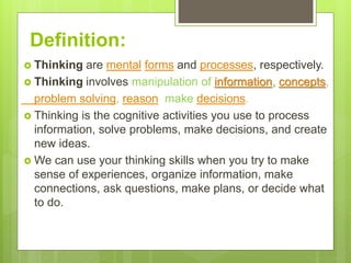 Thinking level type | PPT