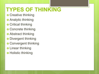 Thinking level type | PPTX