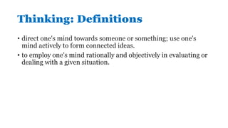 Thinking | PDF