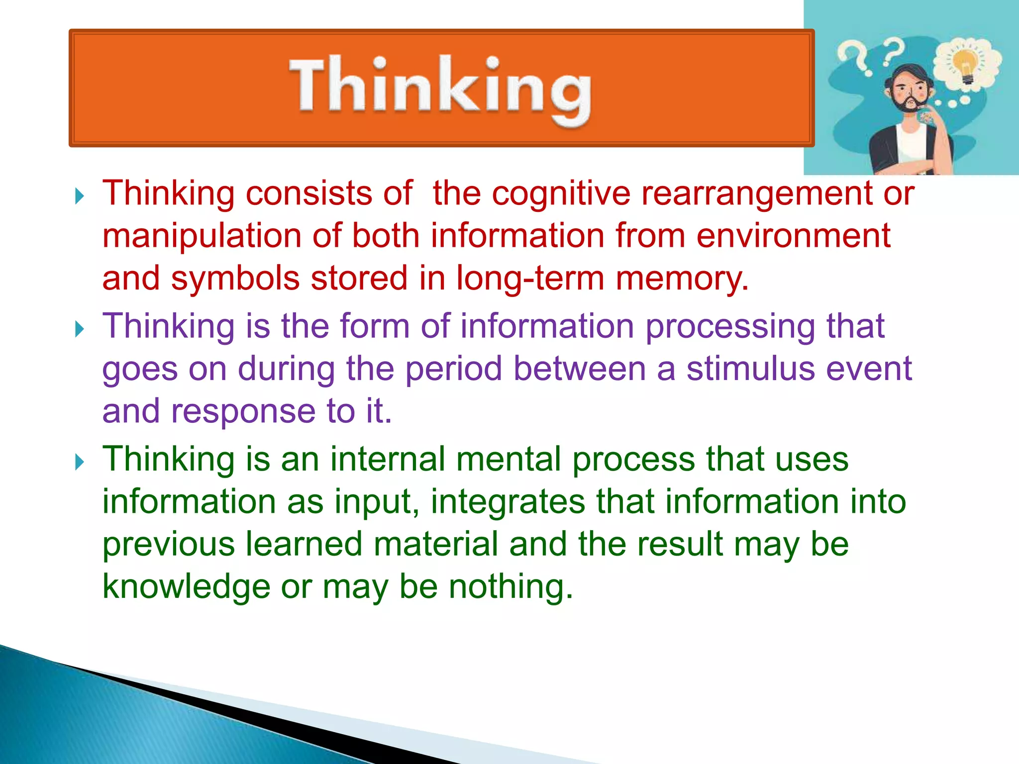Thinking – types- Convergent thinking, Divergent thinking and Creative ...