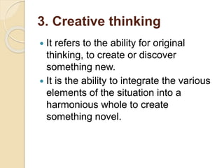 PSYCHOLOGY : COGNITIVE FUNCTION THINKING | PPTX