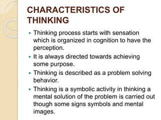 PSYCHOLOGY : COGNITIVE FUNCTION THINKING | PPTX