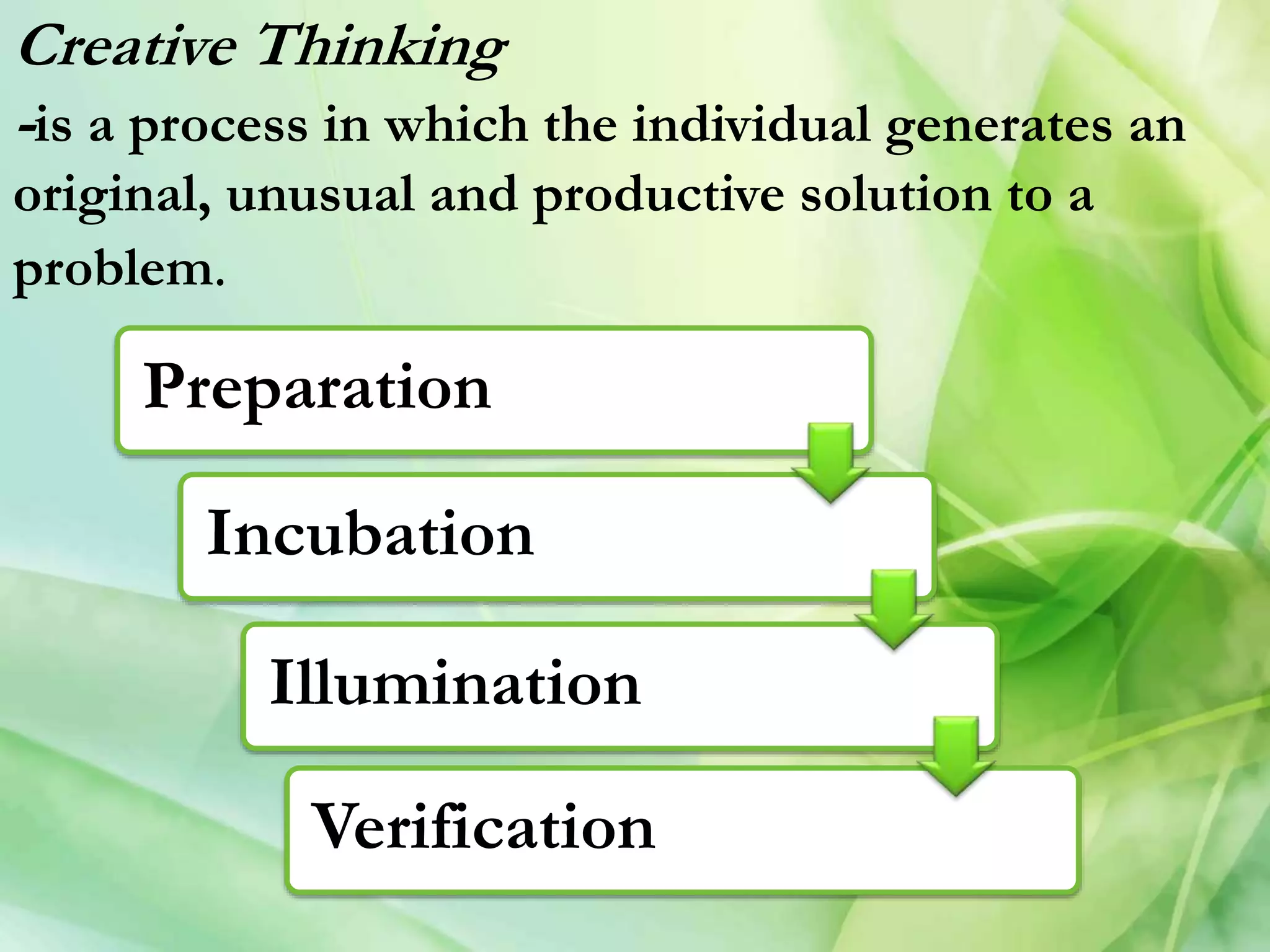 PSYCHOLOGY-Thinking and Problem Solving | PPTX