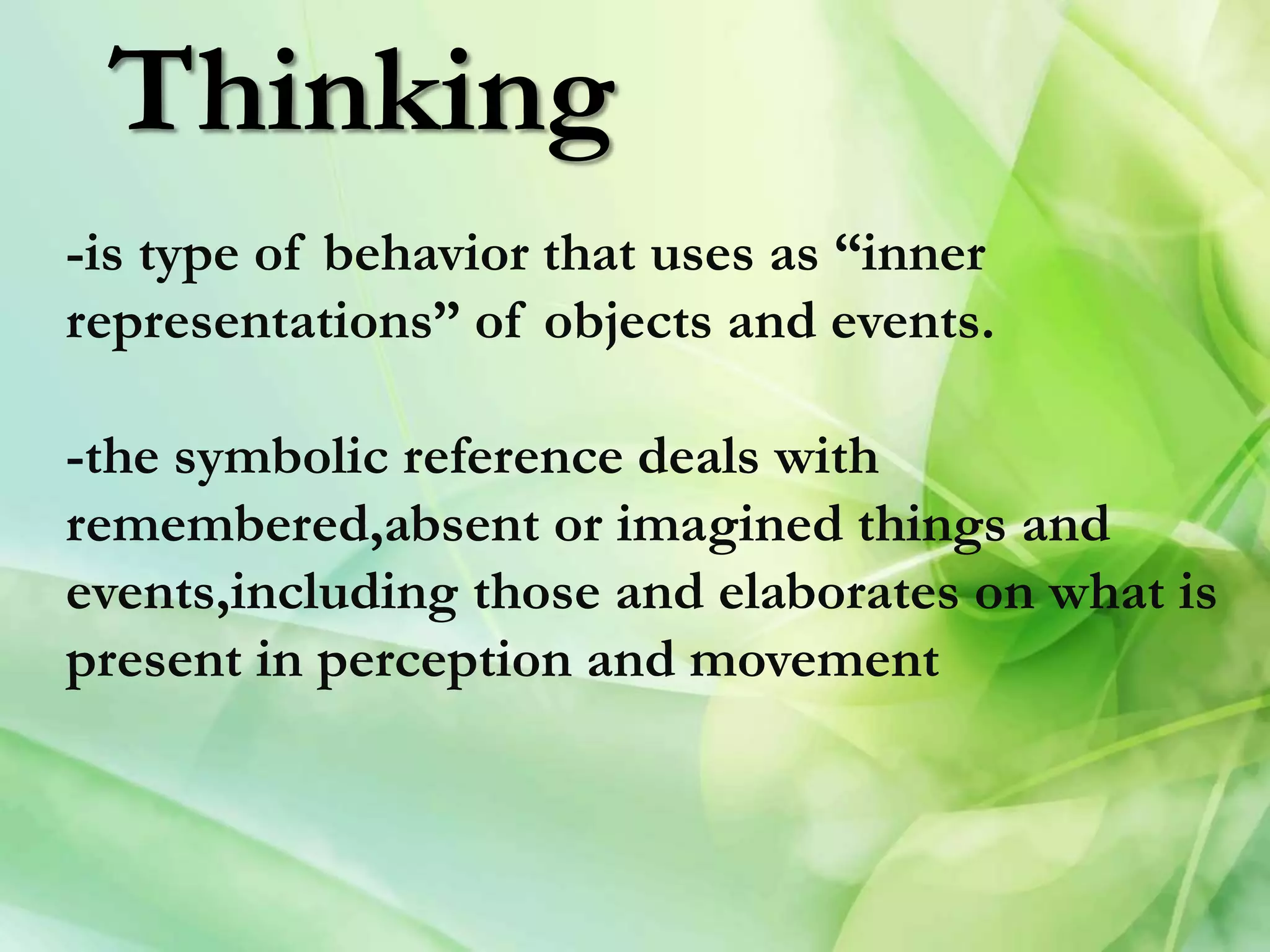 PSYCHOLOGY-Thinking and Problem Solving | PPTX