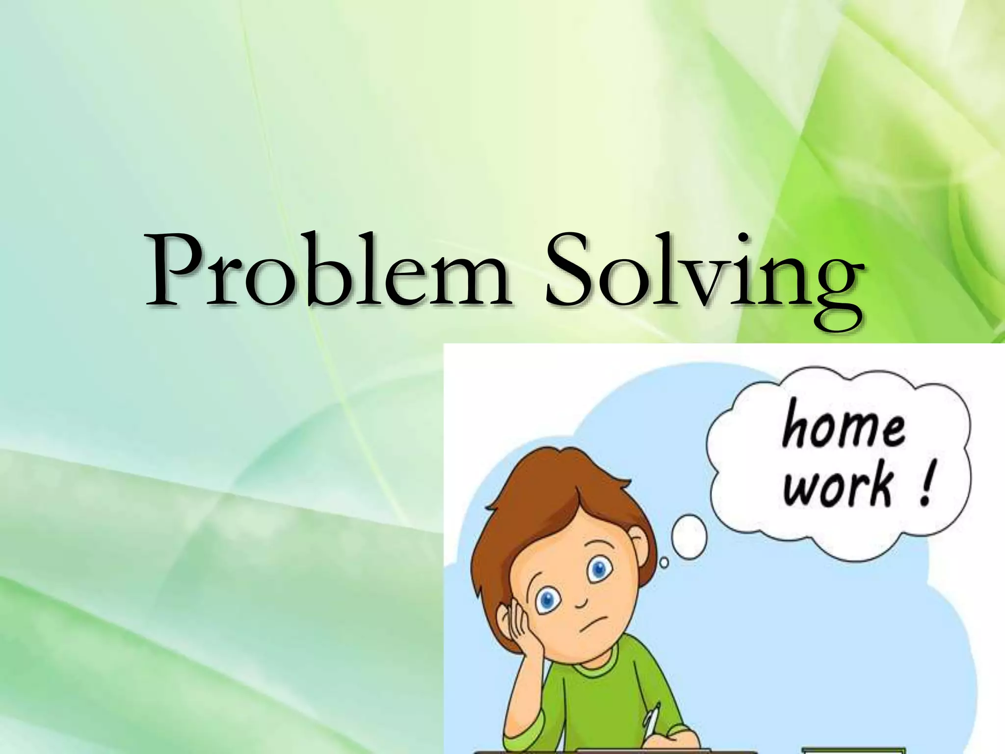 PSYCHOLOGY-Thinking and Problem Solving | PPTX