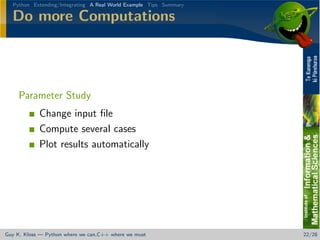 Thinking Hybrid - Python/C++ Integration | PPT