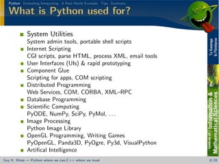 Thinking Hybrid - Python/C++ Integration | PPT