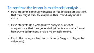 Thinking Rhetorically About Multimodal Composition | PPTX