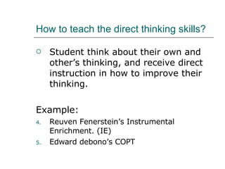 我们组Thinking Skill Assignment | PPT