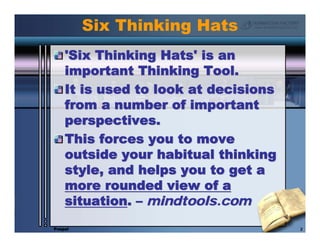 Six Thinking Hats | PDF