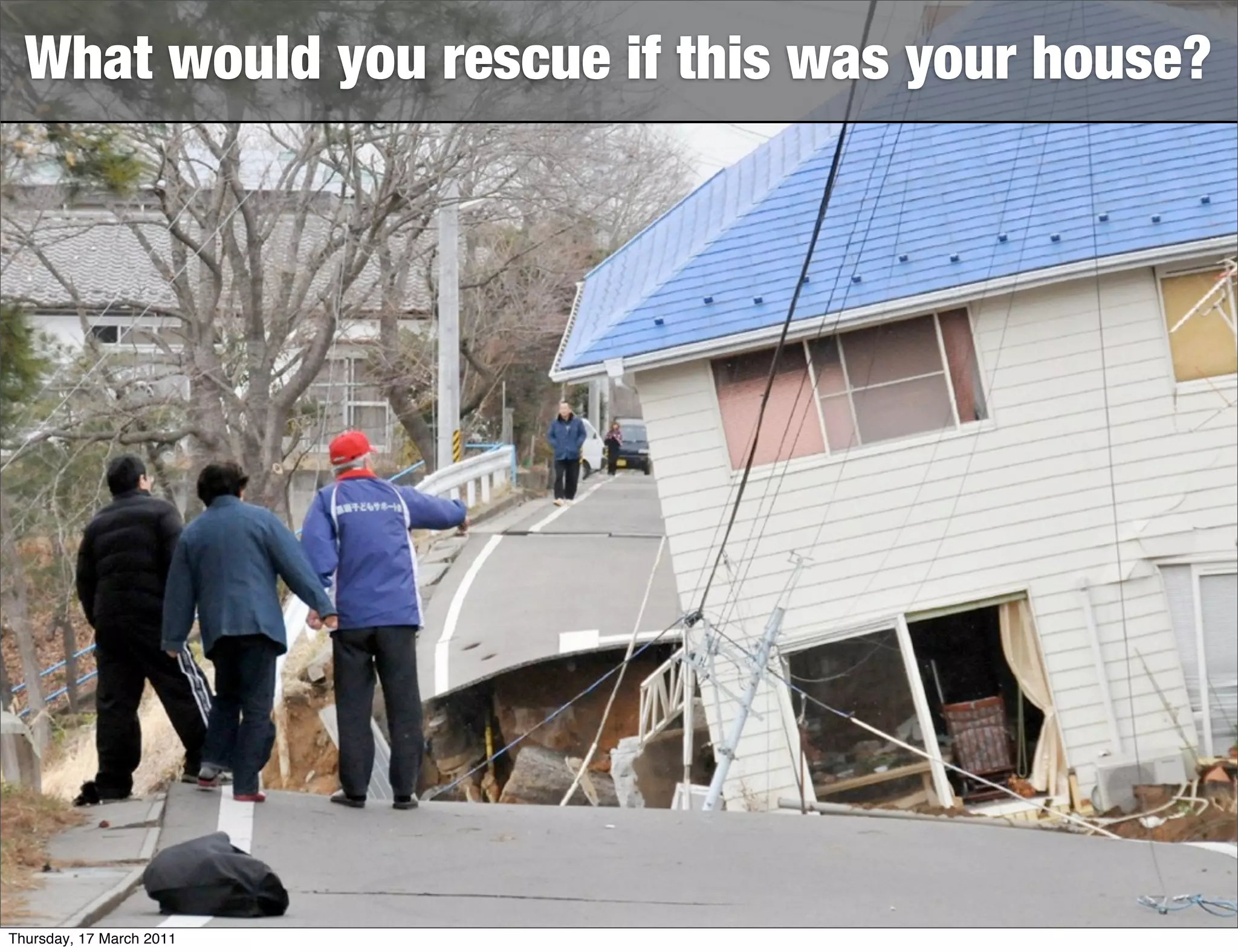 Thinking about disasters | PPT