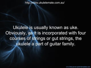 Thinking about learning ukulele | PPT