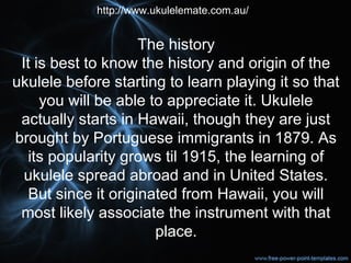 Thinking about learning ukulele | PPT