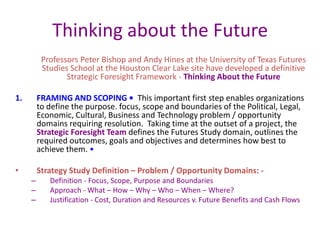Thinking About The Future | PPT