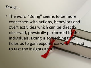 Thinking and doing | PPT
