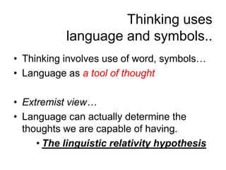 Thinking and language | PPT