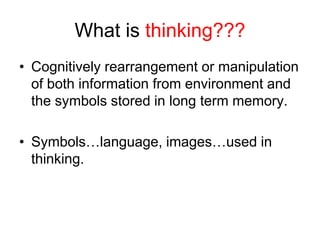 Thinking and language | PPT