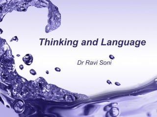 Thinking and language | PPT