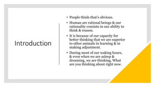 Thinking and reasoning | PPTX | Science