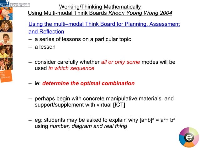 Thinking and working mathematically | PPT