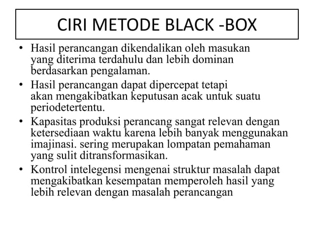 Think with black box metode by anandatrisiana | PPT