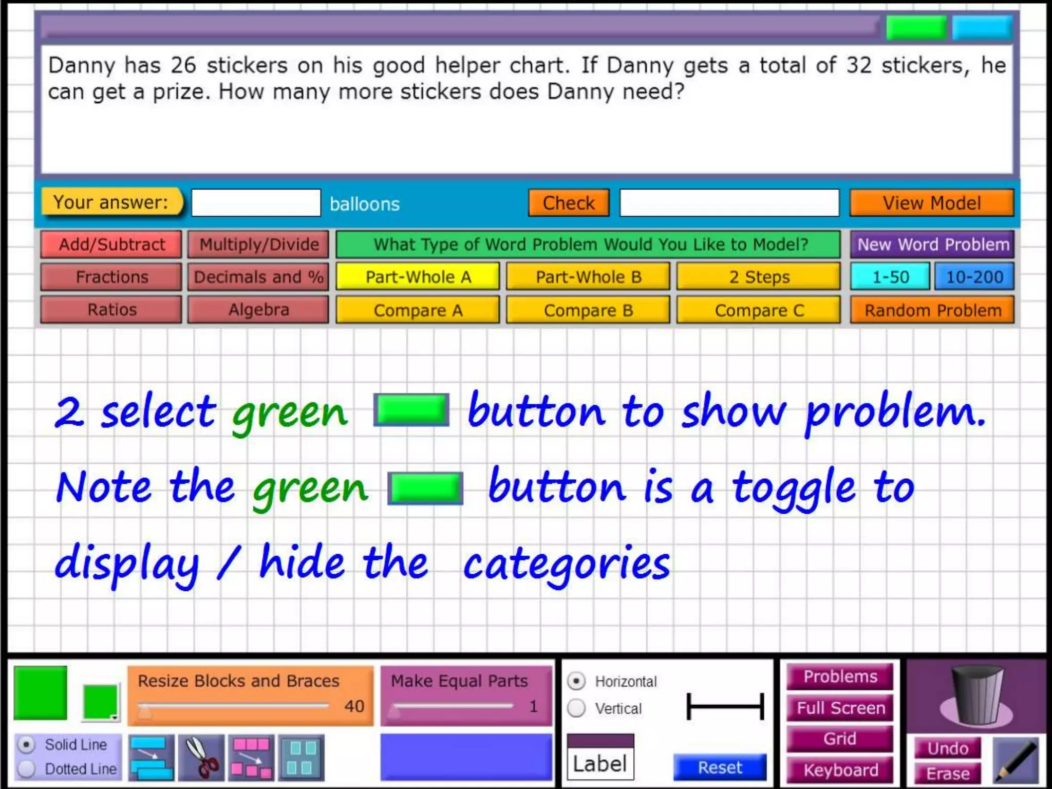 Thinking Blocks modeling tool | PPT