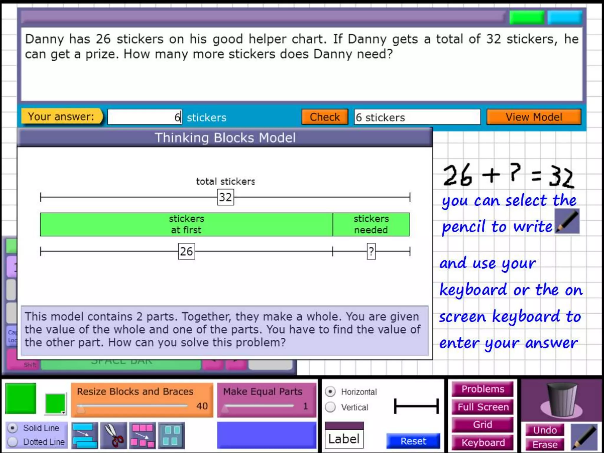 Thinking Blocks modeling tool | PPT