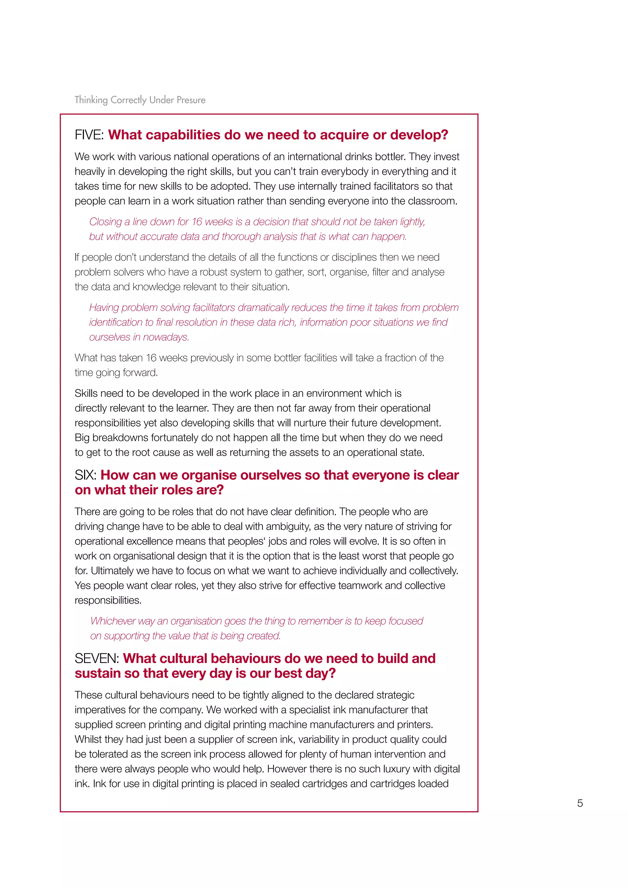 Thinking Correctly Under Pressure | PDF