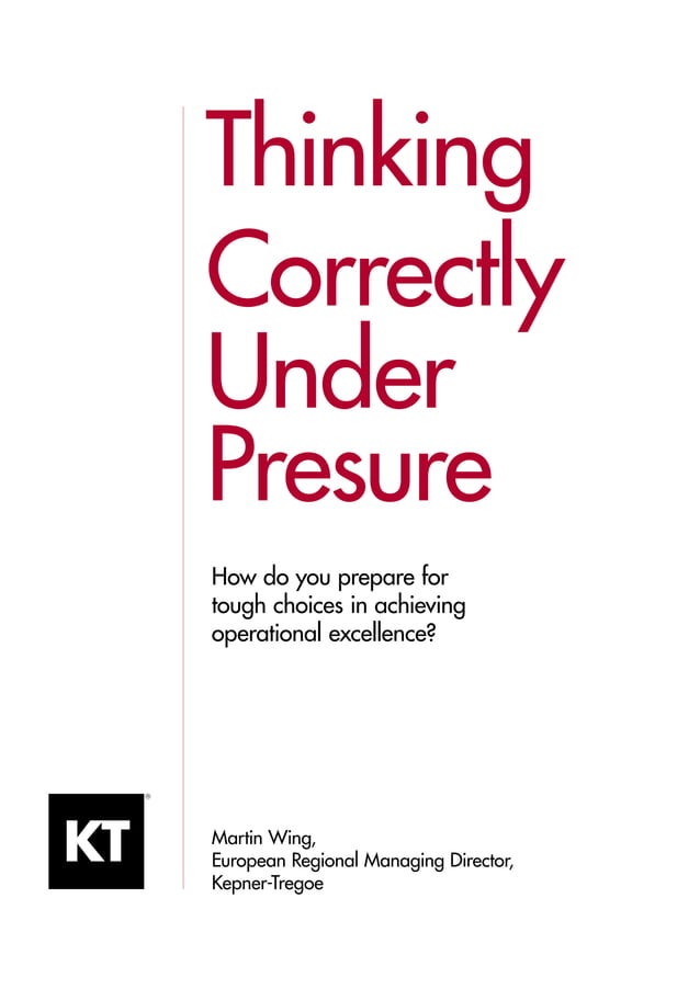 Thinking Correctly Under Pressure | PDF