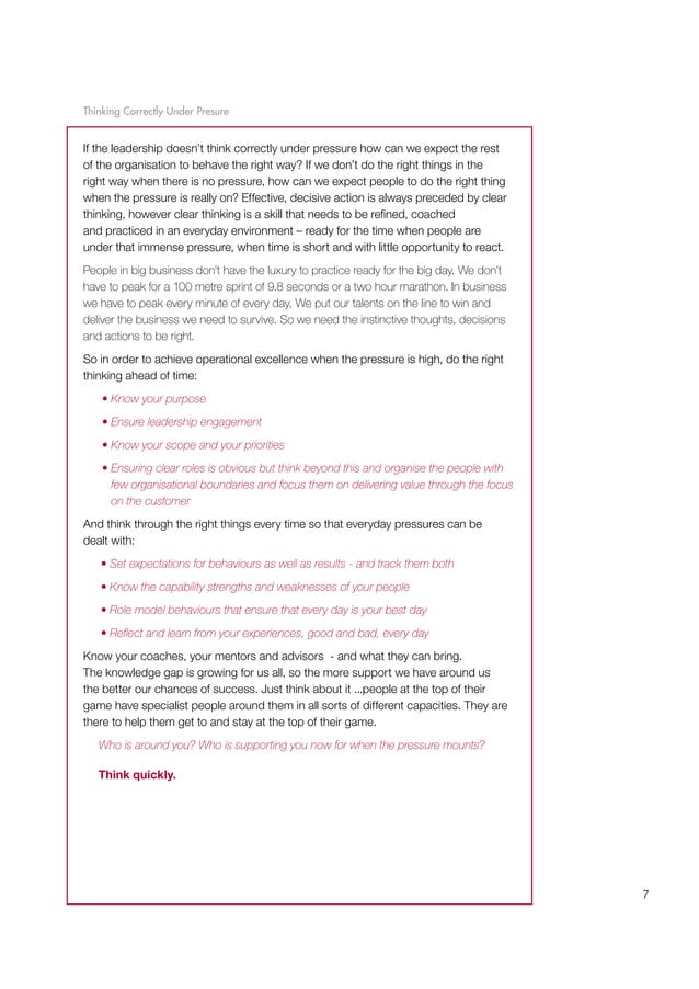 Thinking Correctly Under Pressure | PDF