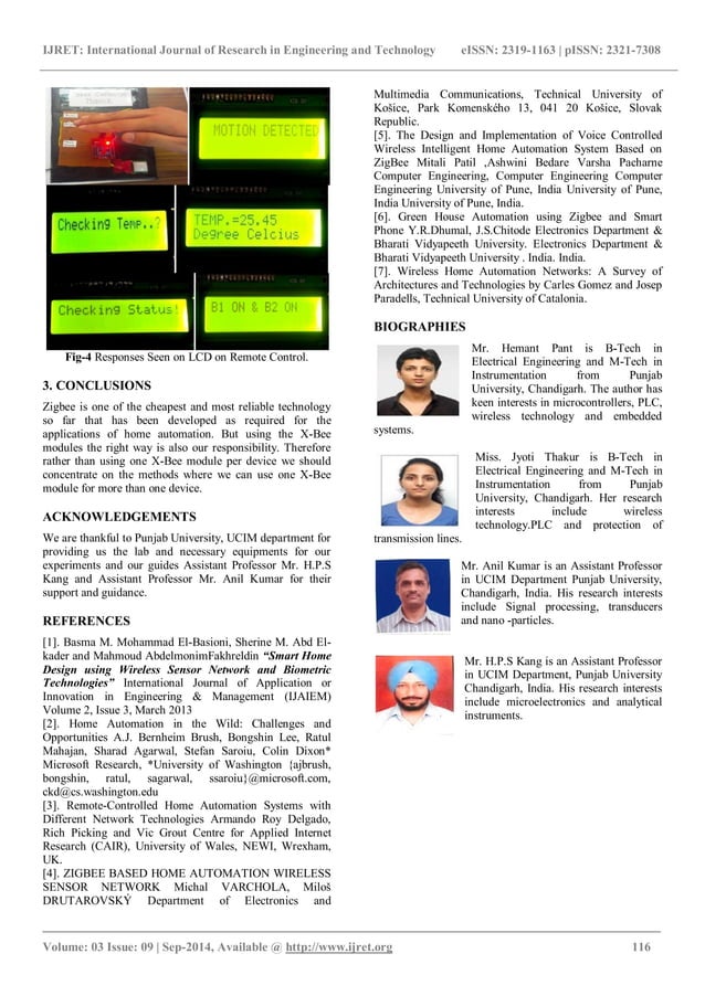 Thinking differently zig bee based smart home automation | PDF