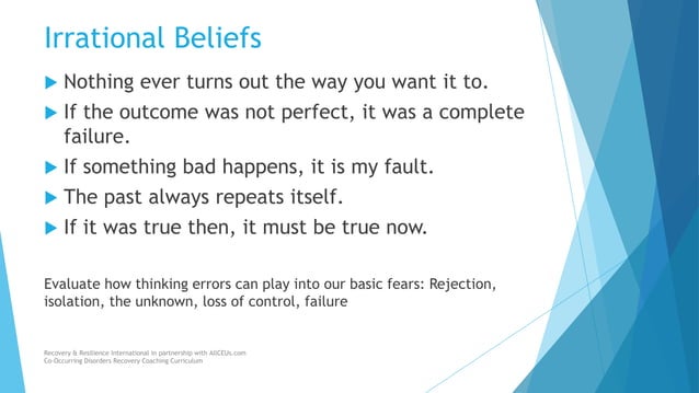 Thinking Errors: Understanding and Addressing Them to Improve Recovery ...