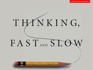 Thinking fast and slow. Decision making | PPT