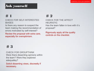 Thinking fast and slow. Decision making | PPT