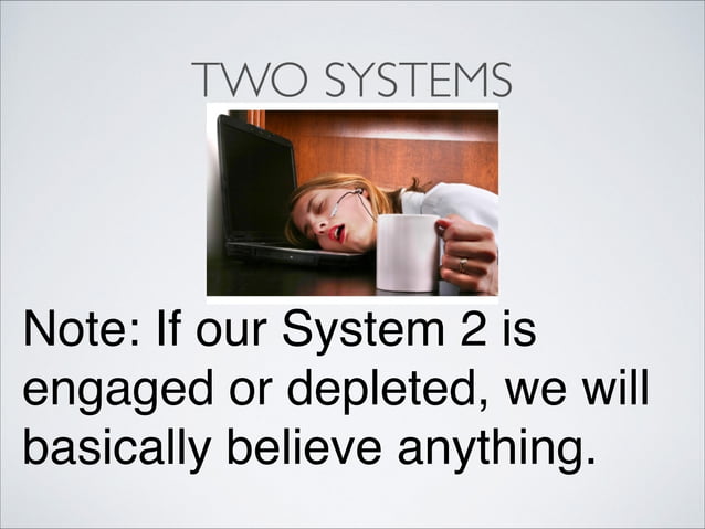 Thinking Fast & Slow presentation | PDF