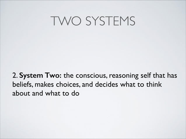 Thinking Fast & Slow presentation | PDF