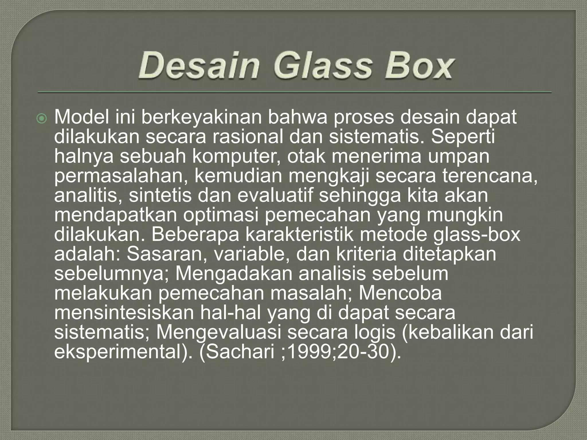 Thinking glass box; dudird | PPT