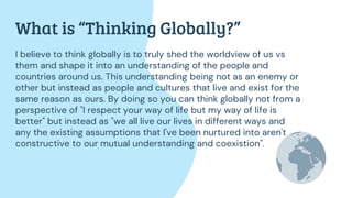 Thinking globally | PPT