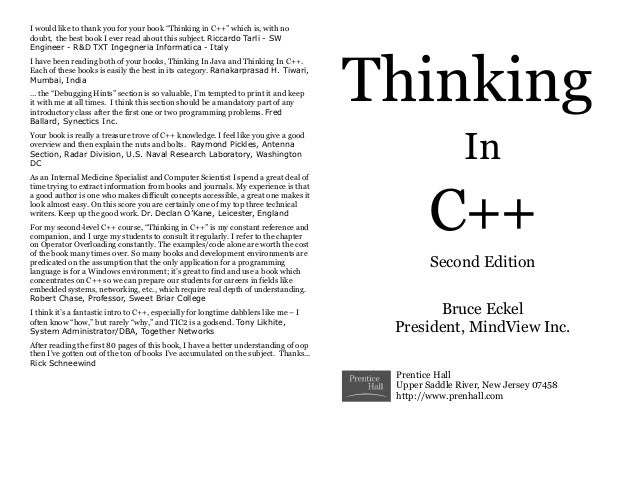 Thinking in c++ volume1