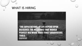 Thinking in hiring | PPT