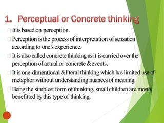 Thinking in psychology | PDF