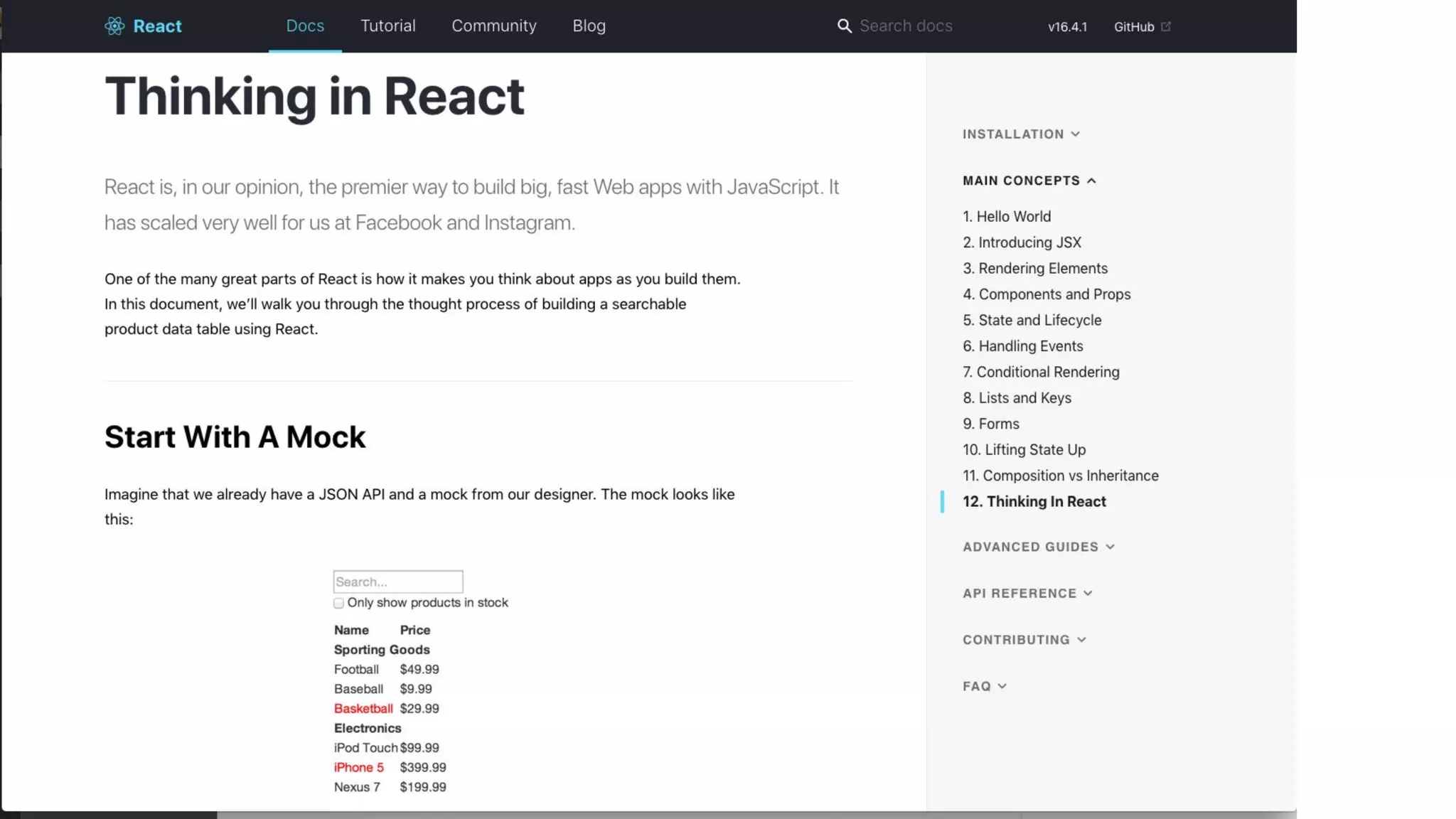 Thinking In React 2018 Ppt
