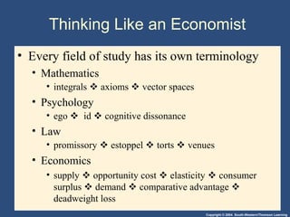 Thinking Like an Economist | PPT
