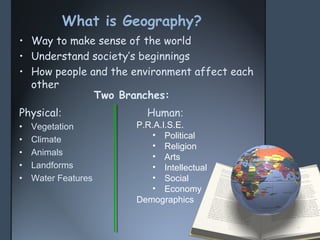 Thinking like a geographer with prompt 2011 | PPT